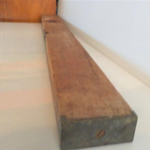 Vintage | Other | Heavy Wood Brass Antique Level Vintage Wood Level ...